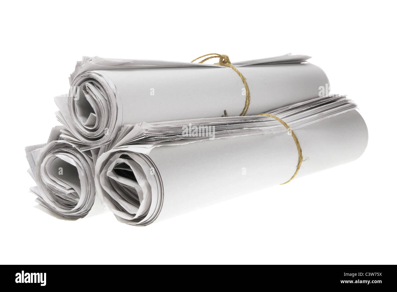 Rolled Newspaper High Resolution Stock Photography and Images - Alamy