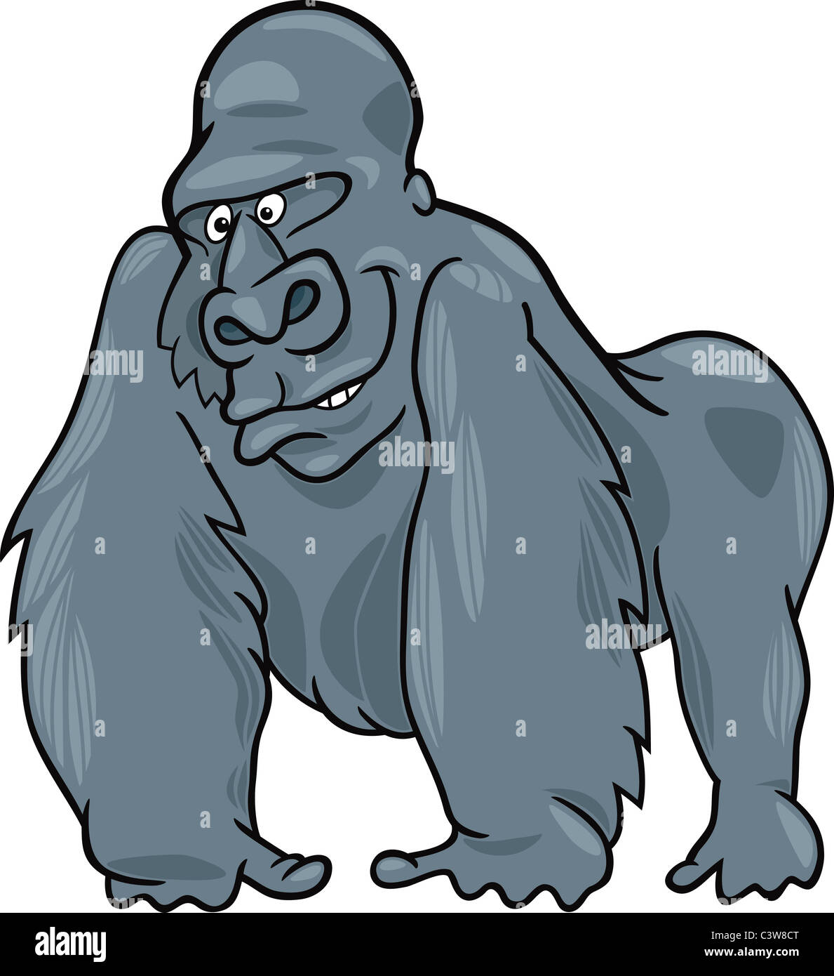Silverback Gorilla Cartoon