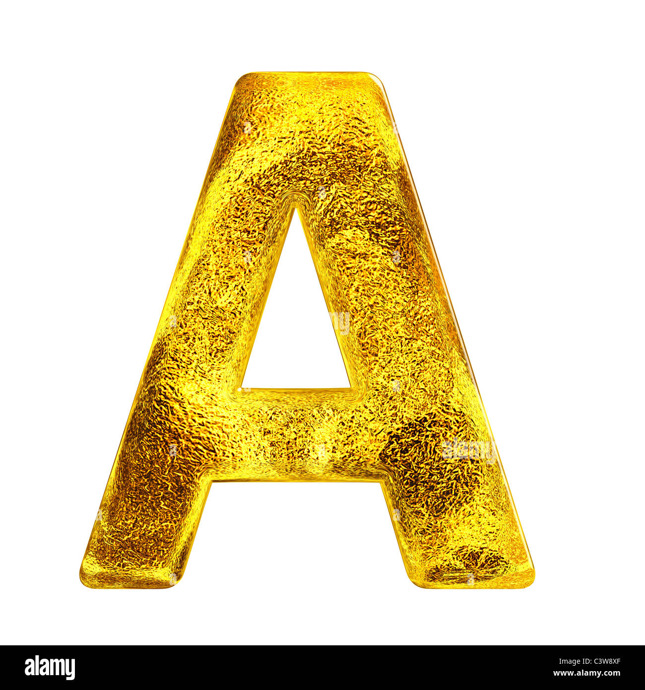 Shiny gold alphabet Stock Photo - Alamy