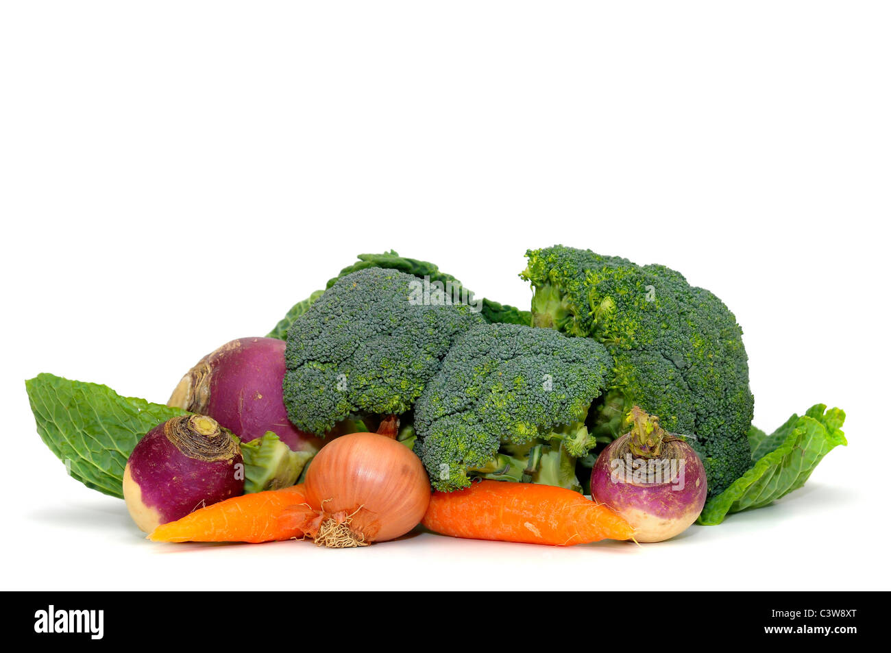 Healthy vegetables in shape Cut Out Stock Images & Pictures - Alamy
