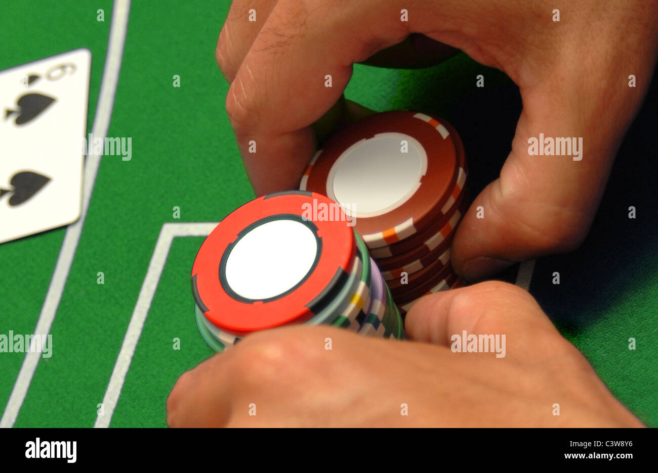 Poker hands set hi-res stock photography and images - Alamy