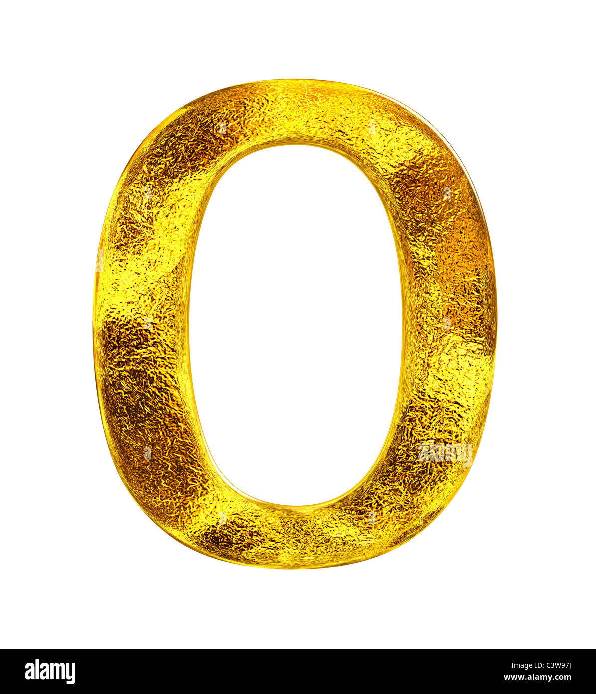 Yellow metal number Stock Photo - Alamy