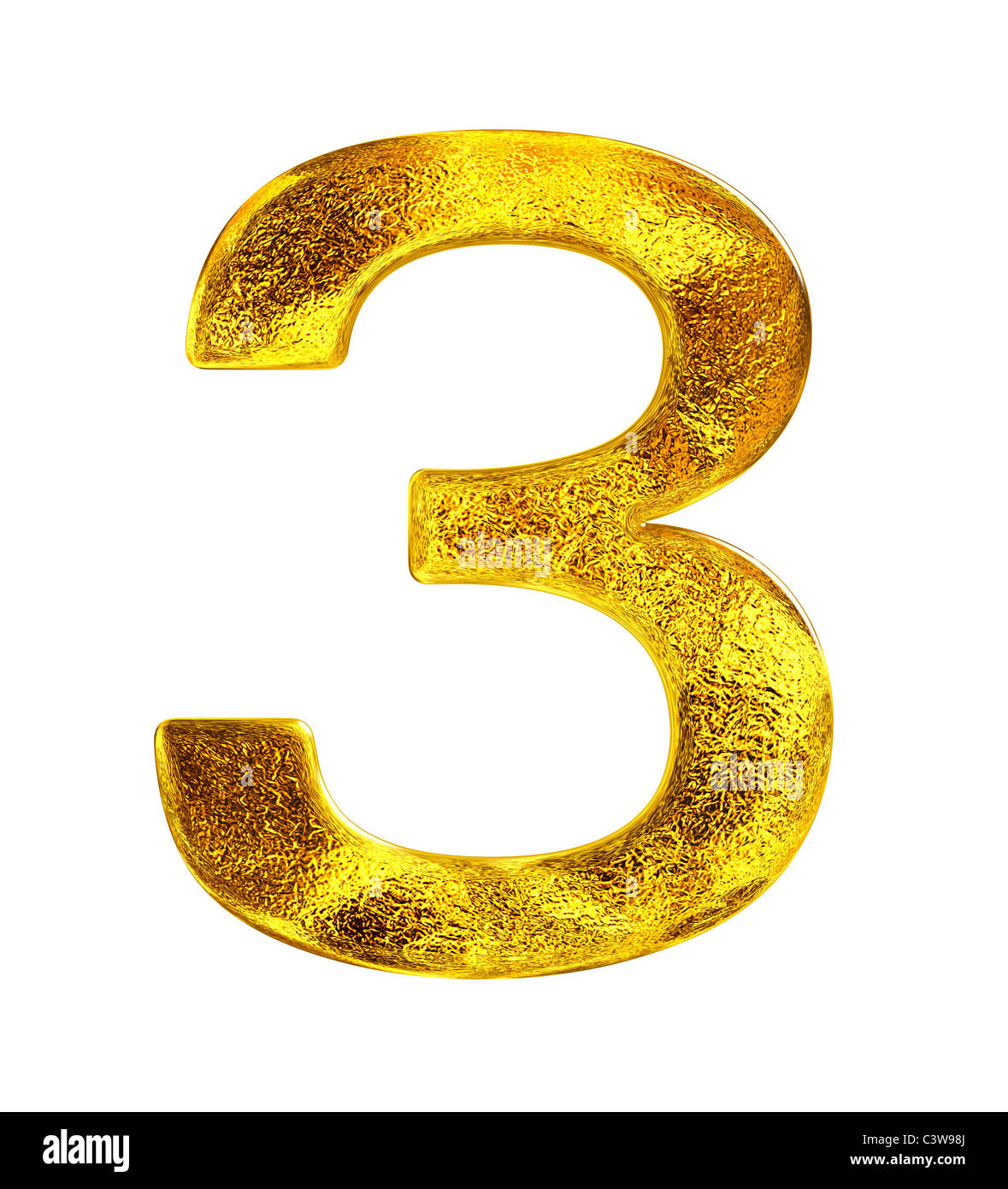 Yellow metal number Stock Photo - Alamy