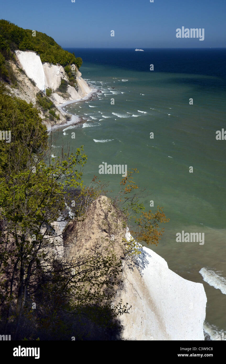 Chalk cliffs of Baltic island of Rugen, Germany Stock Photo - Alamy