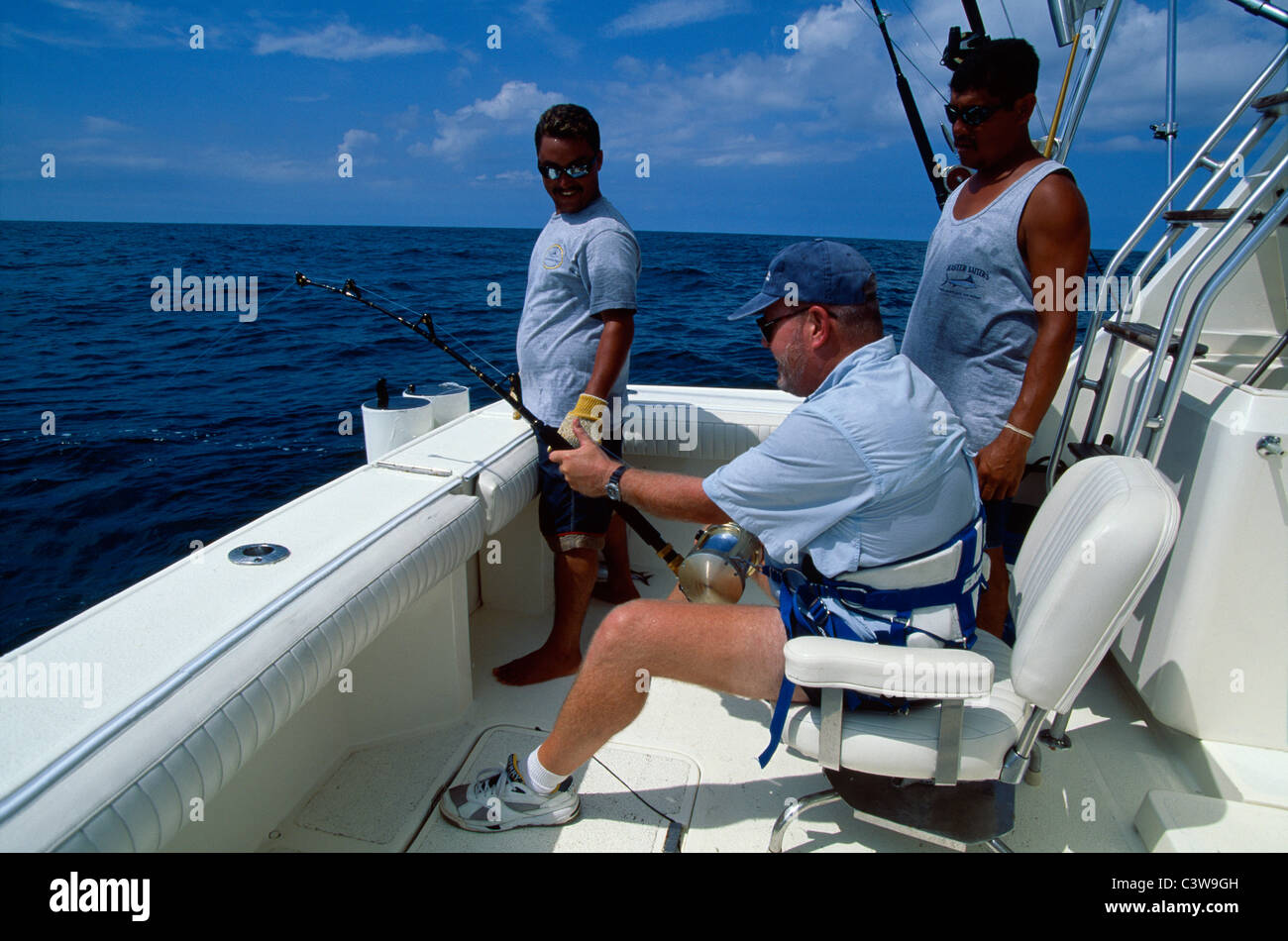 Man fishing tuna fish off hi-res stock photography and images - Alamy