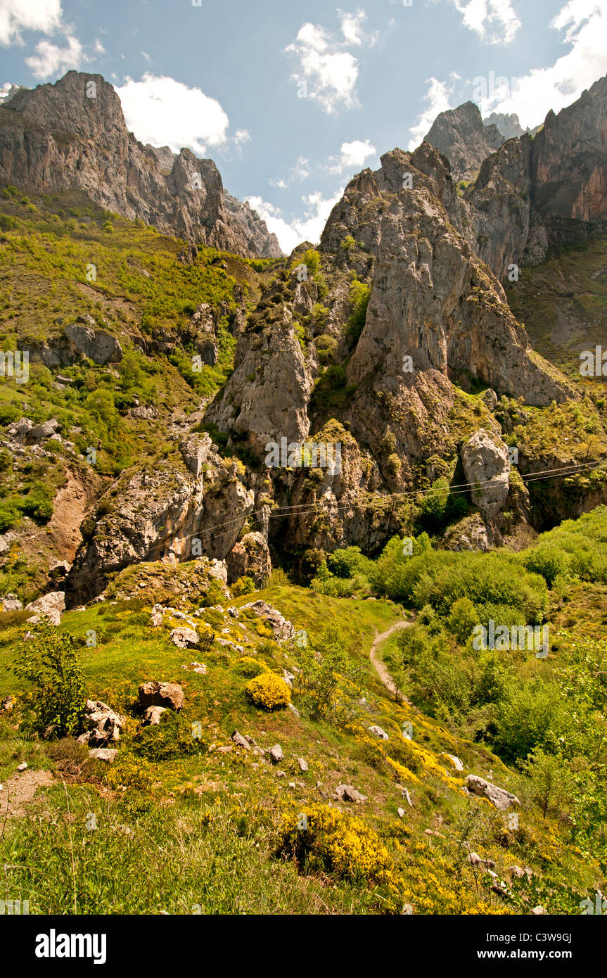 The Picos de Europa northern coast of Spain Cantabrian Mountains Stock ...