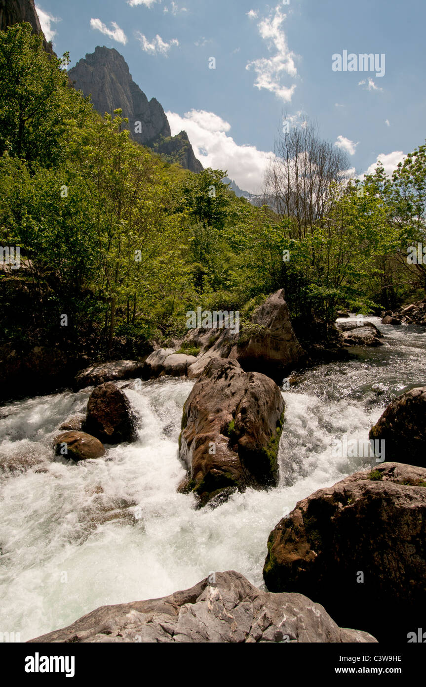 The Picos de Europa northern coast of Spain Cantabrian Mountains Stock ...
