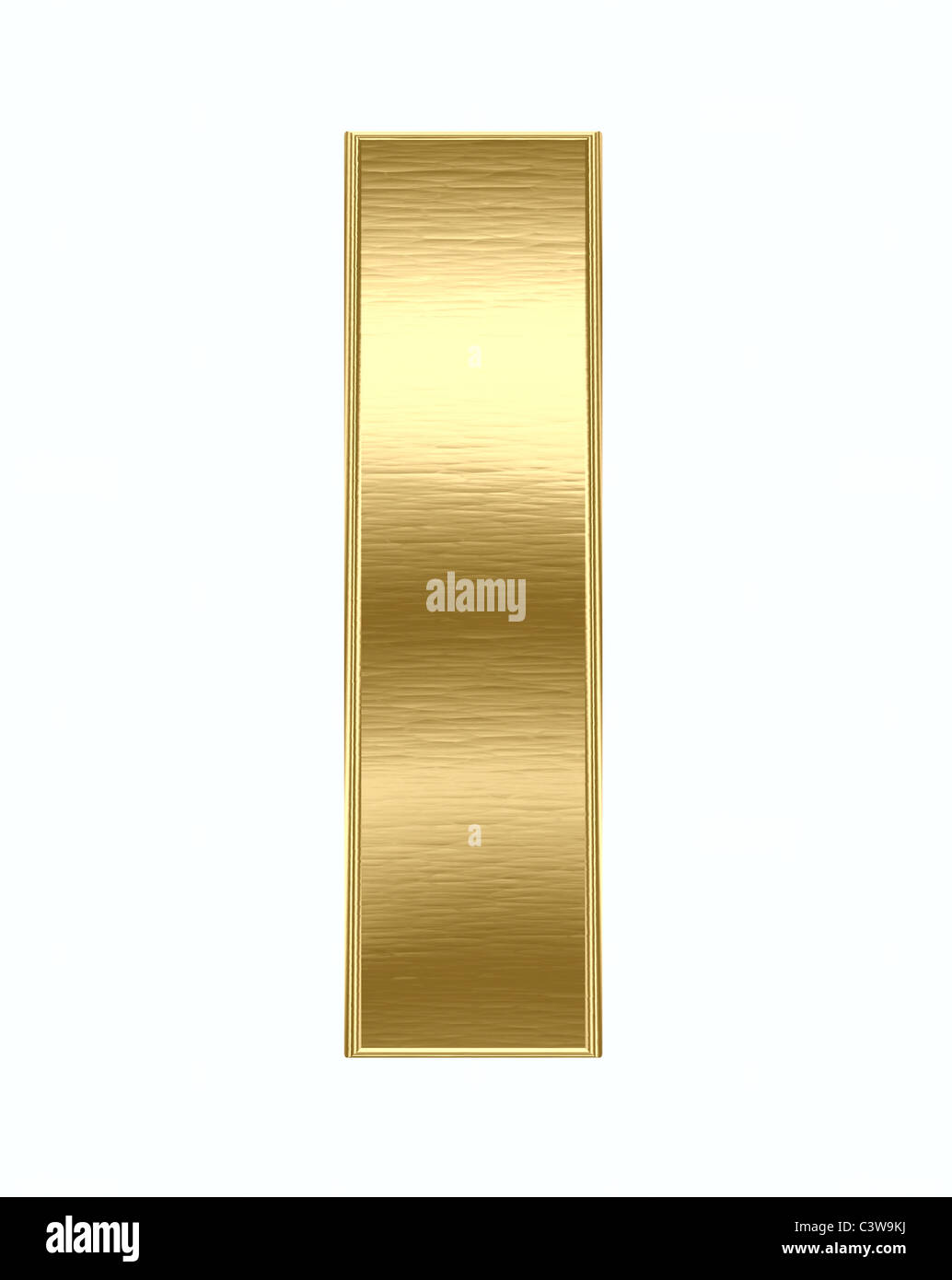 Yellow metal letter Stock Photo - Alamy