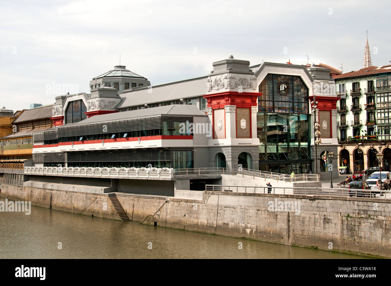 Mercado de la rivera spain spanish basque country hi-res stock ...