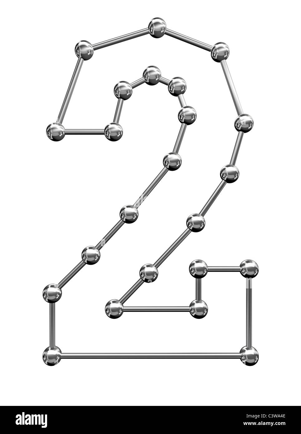 Molecular lattice alphabet Stock Photo - Alamy