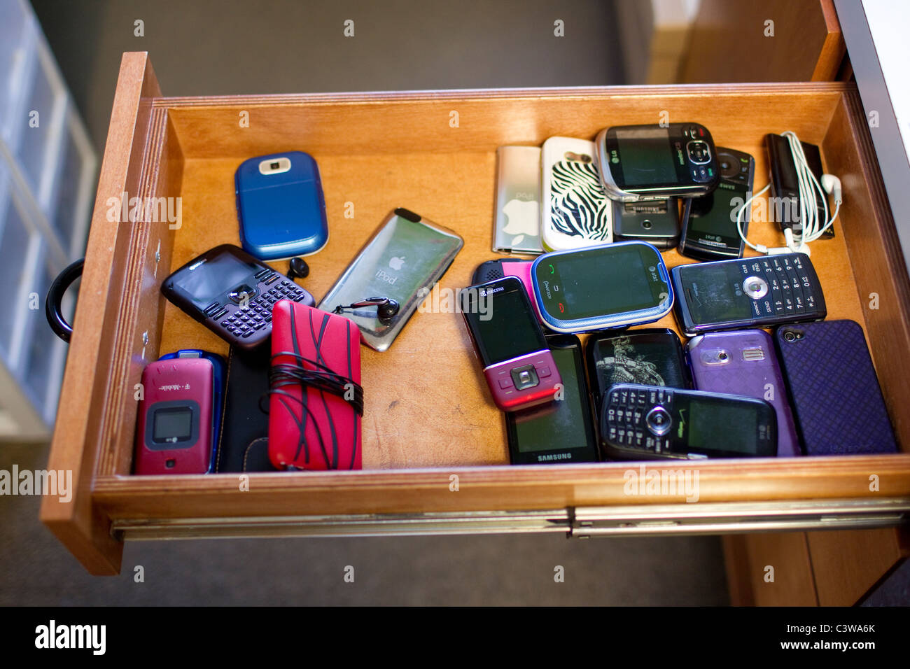 Confiscated cell phones hi-res stock photography and images - Alamy