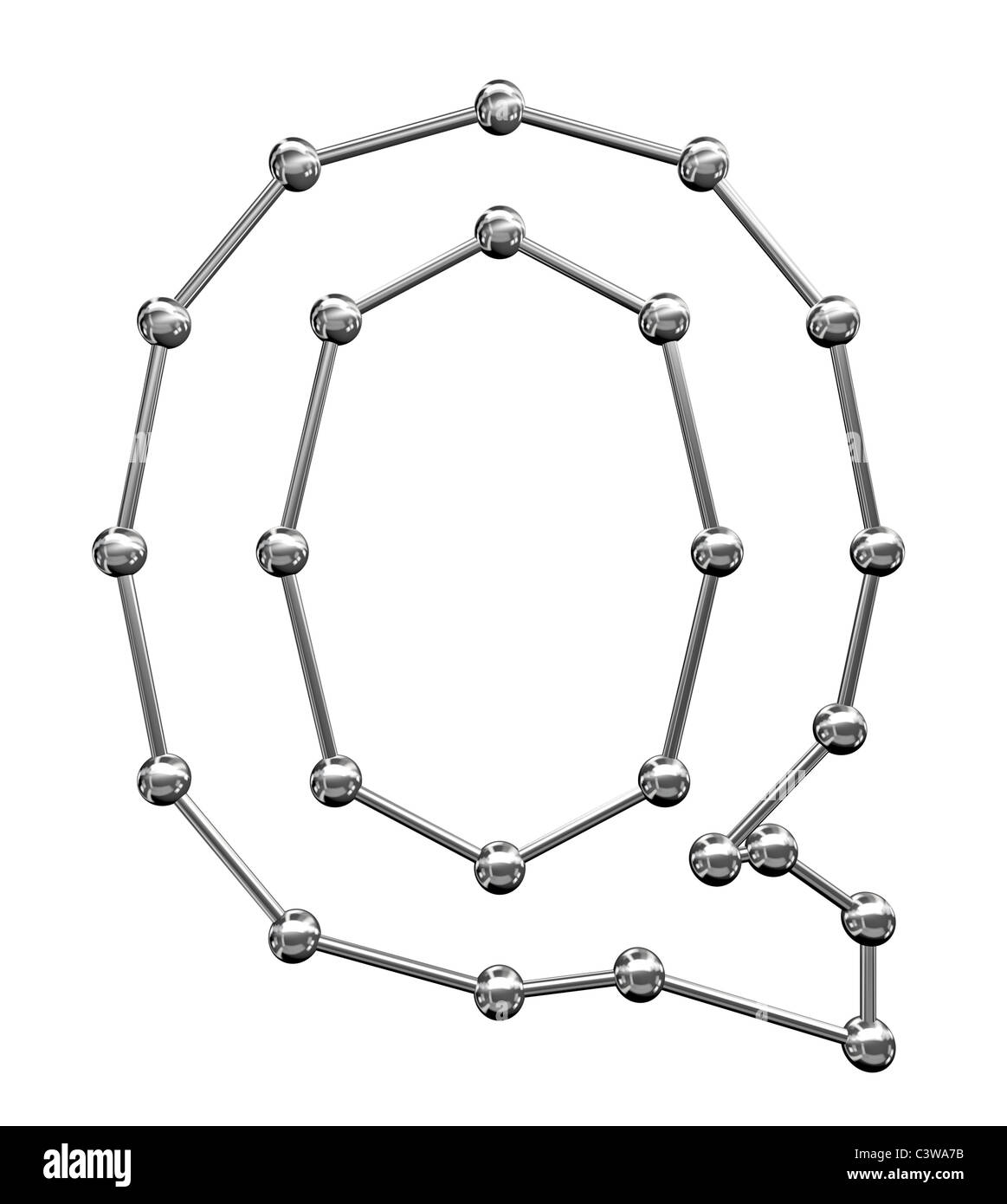 Molecular lattice alphabet Stock Photo - Alamy