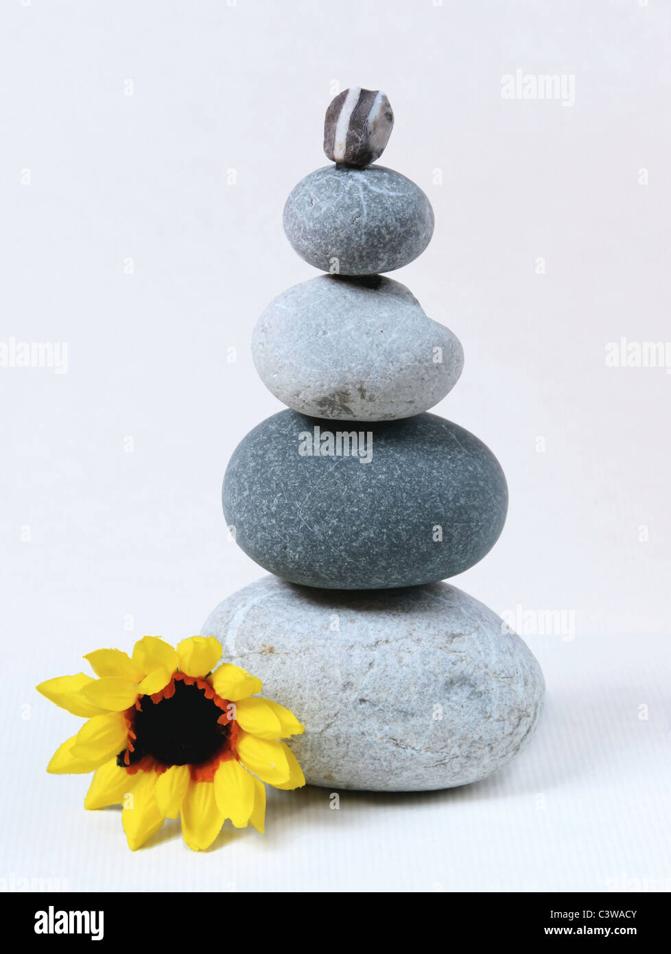 A few stones in perfect balance Stock Photo - Alamy