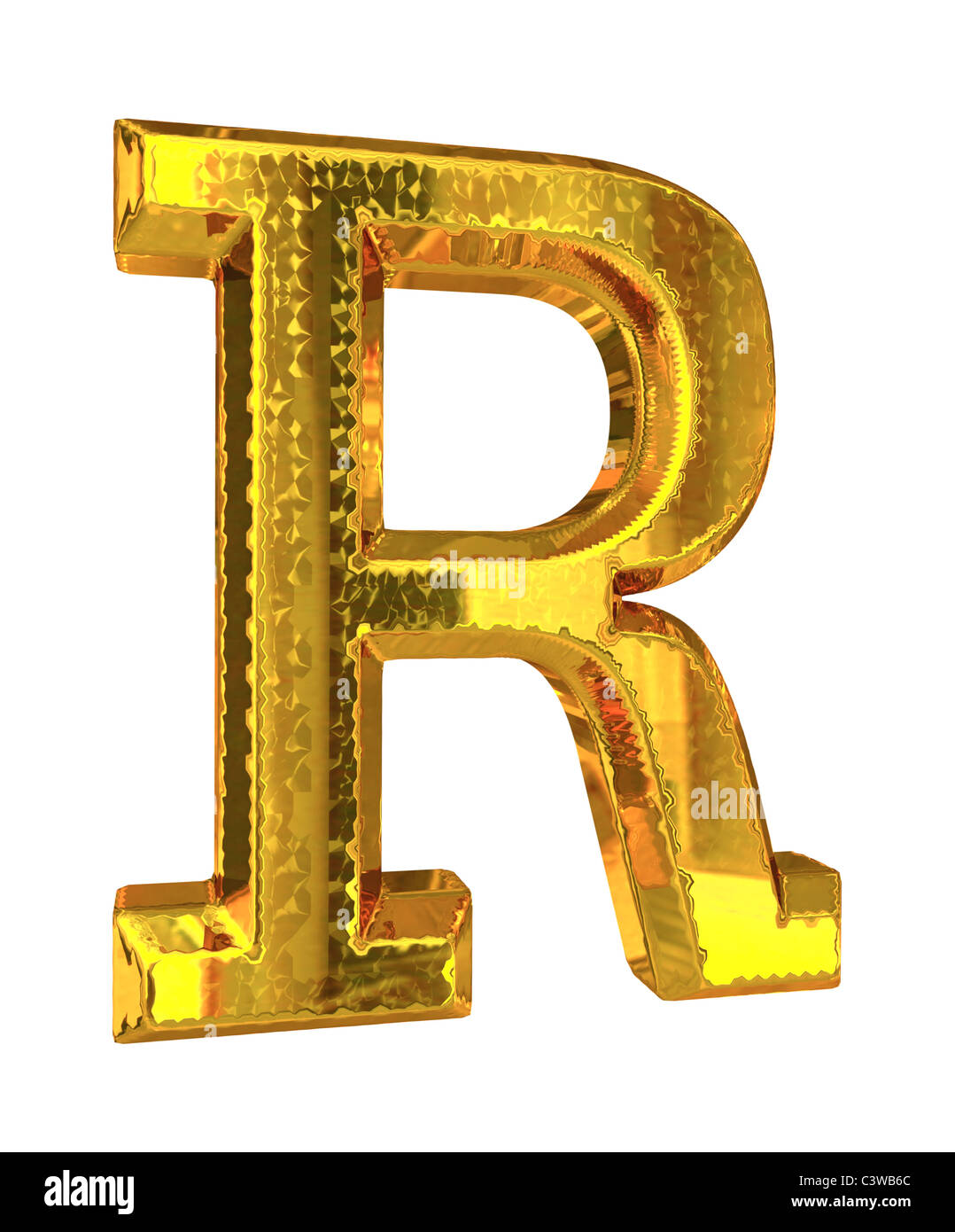 Shiny gold alphabet Stock Photo - Alamy