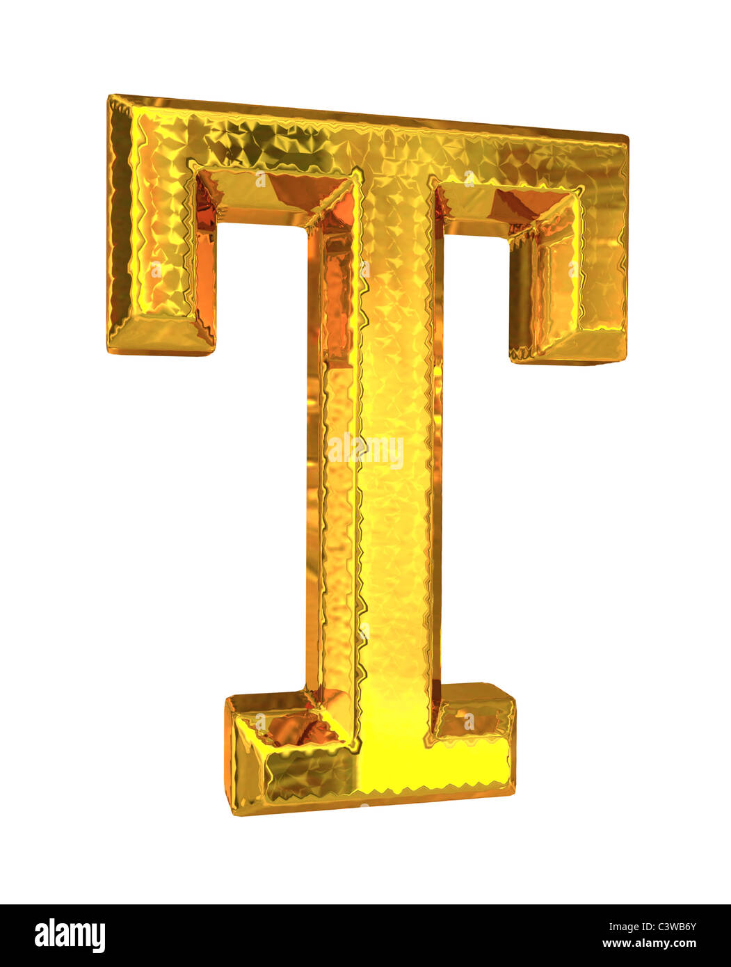 Shiny gold alphabet Stock Photo - Alamy