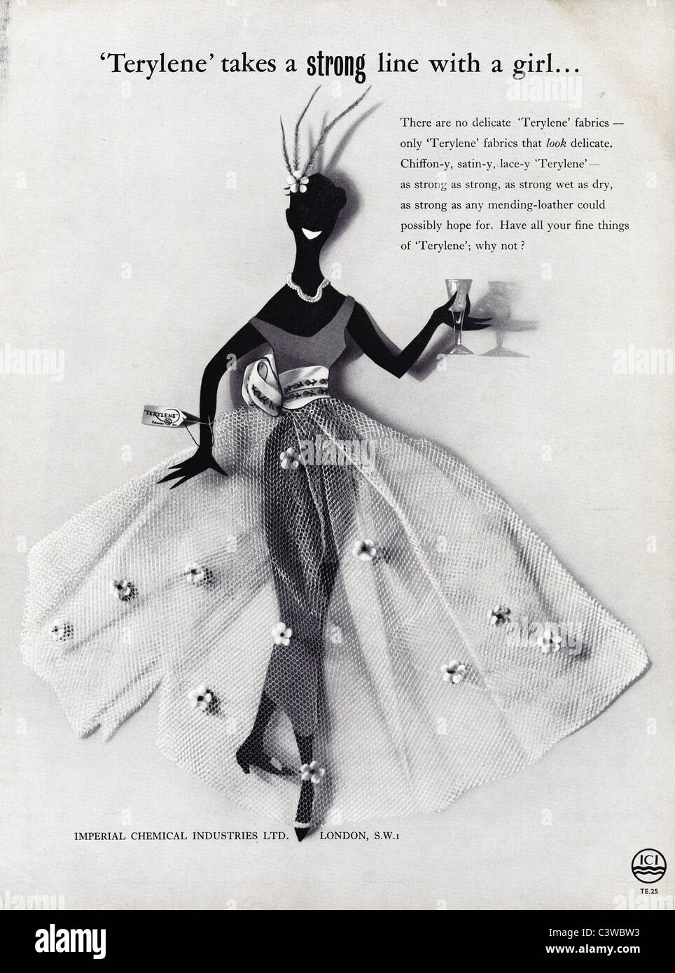 Original full page advertisement in fashion magazine circa 1955 for ...