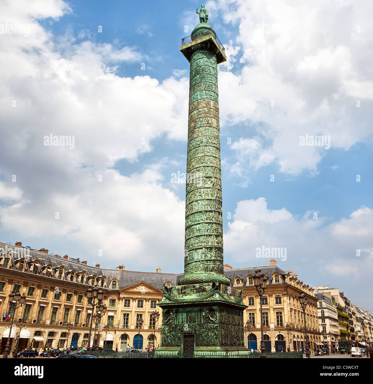 Column in Place Vendome, Paris Stock Photo - Alamy