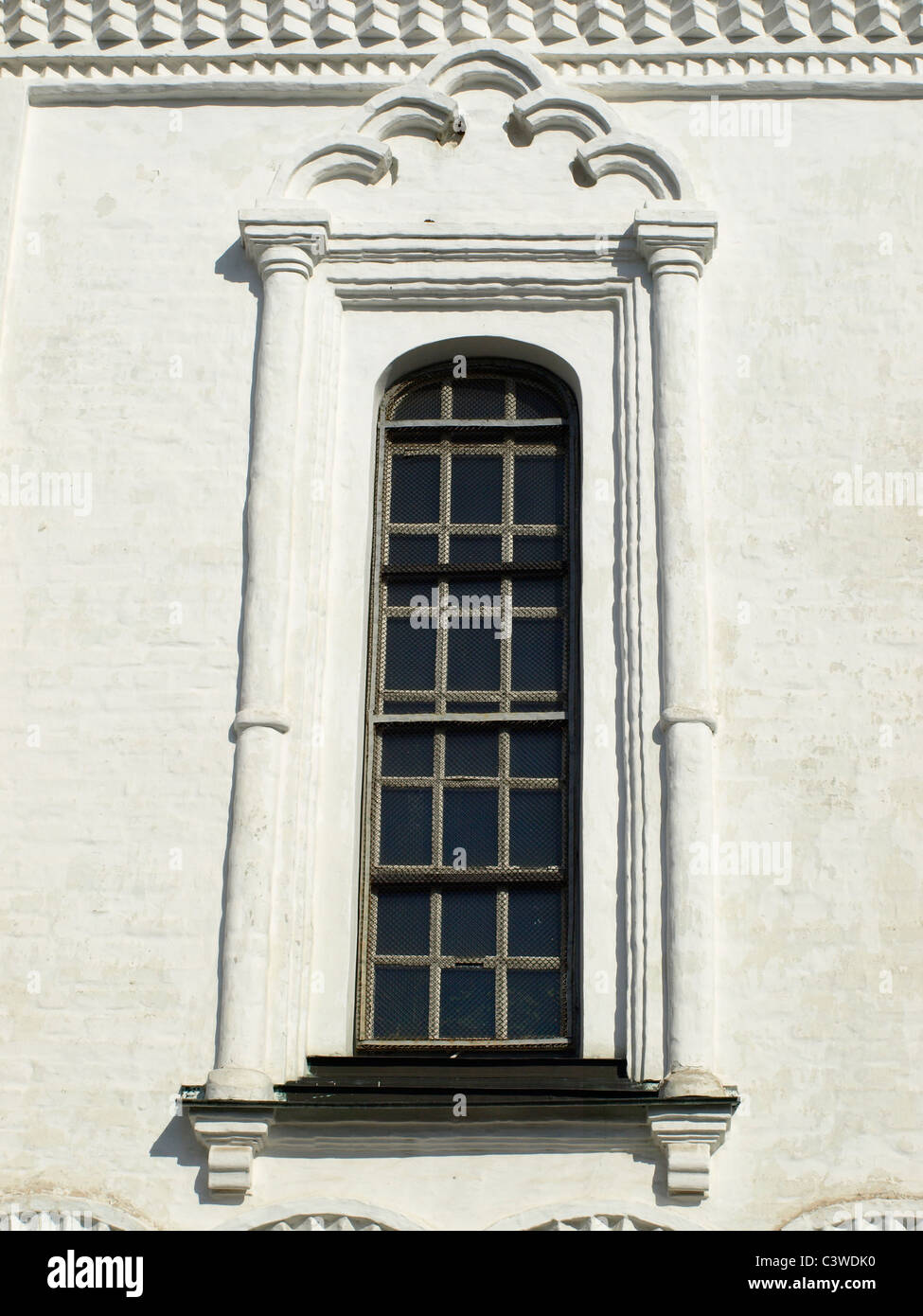 Architectural element of a window, church Stock Photo - Alamy