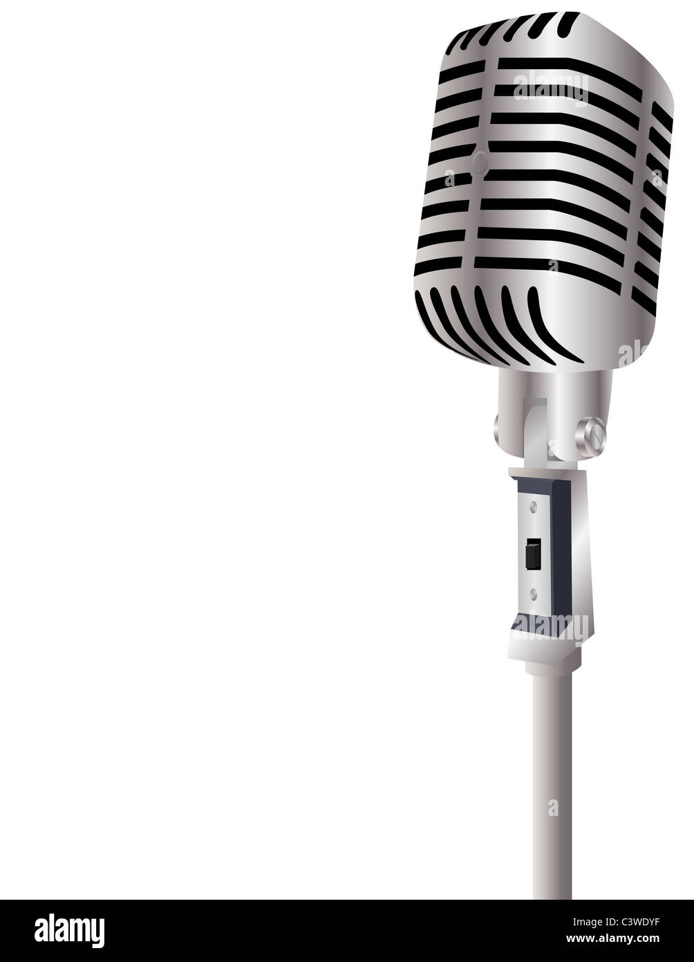 Vintage Microphone with Room for Your Text Stock Photo - Alamy