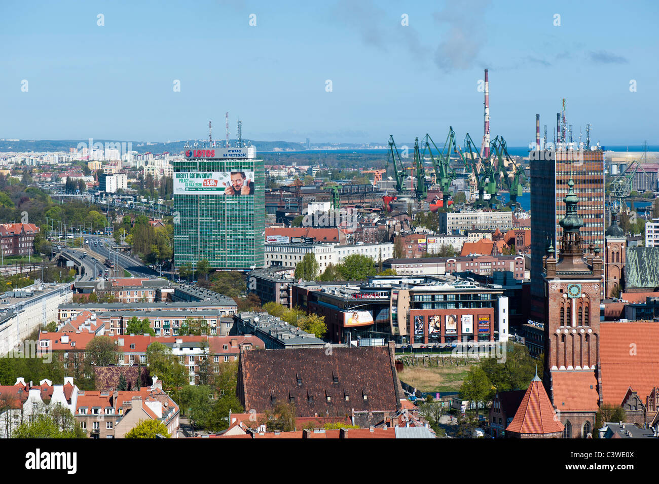 Gdansk city aerial hi-res stock photography and images - Alamy