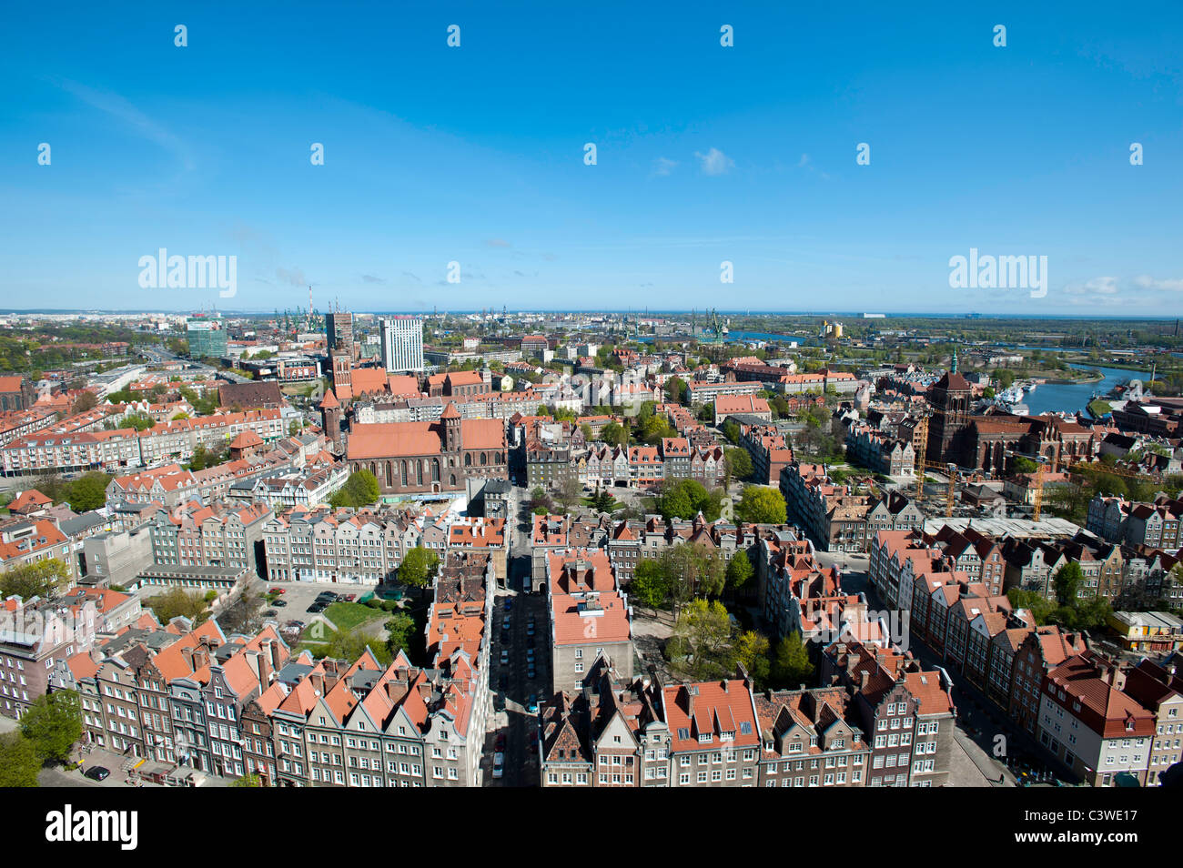 Gdansk aerial panorama view hi-res stock photography and images - Alamy