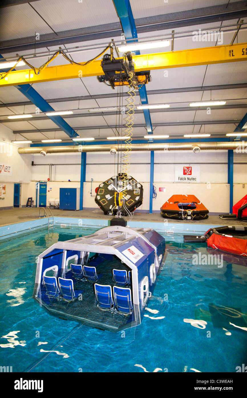 Workers in the offshore industry practice helicopter ditching ...