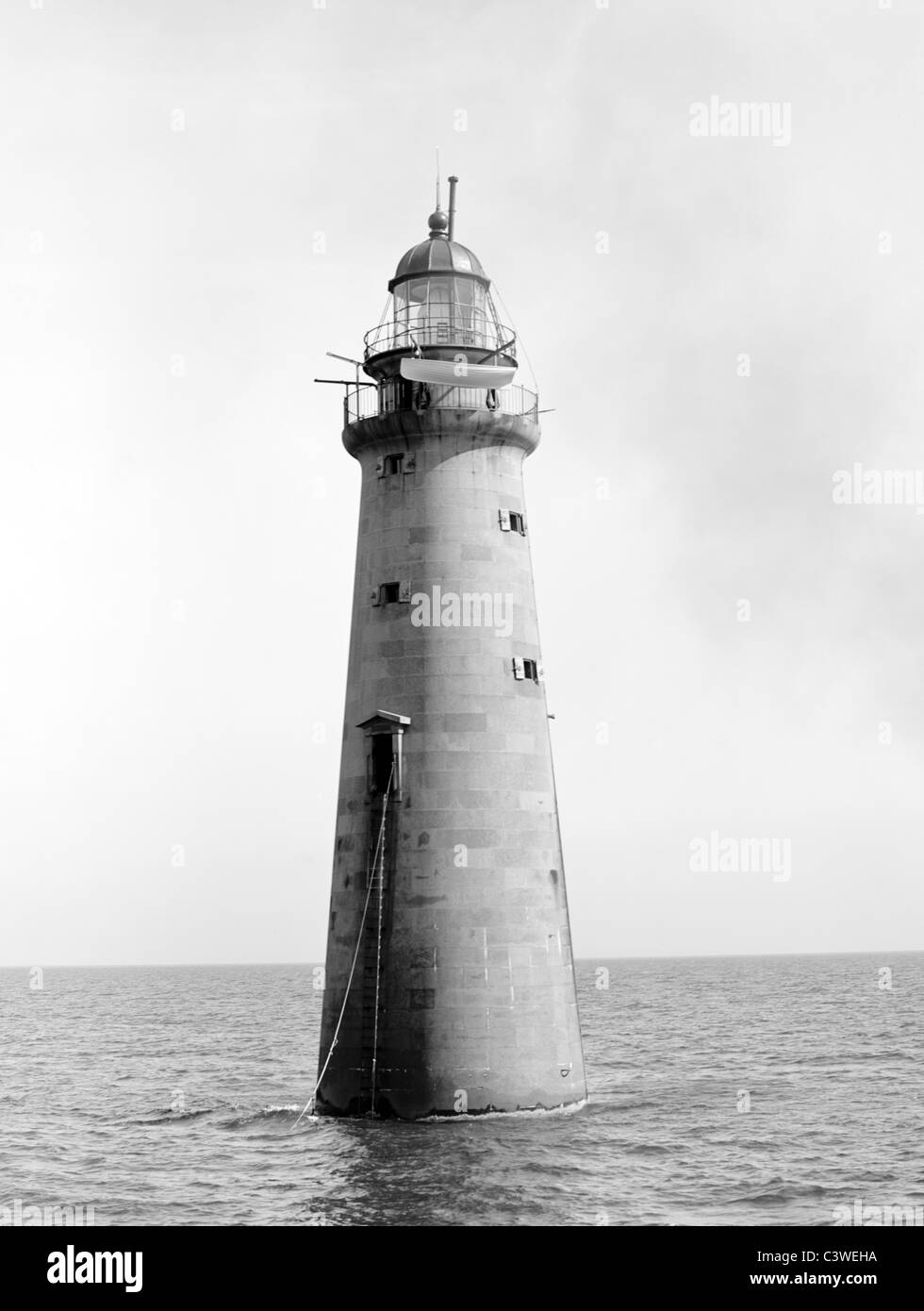 Minot's Ledge Lighthouse, Boston, Massachusetts circa 1906 Stock Photo ...