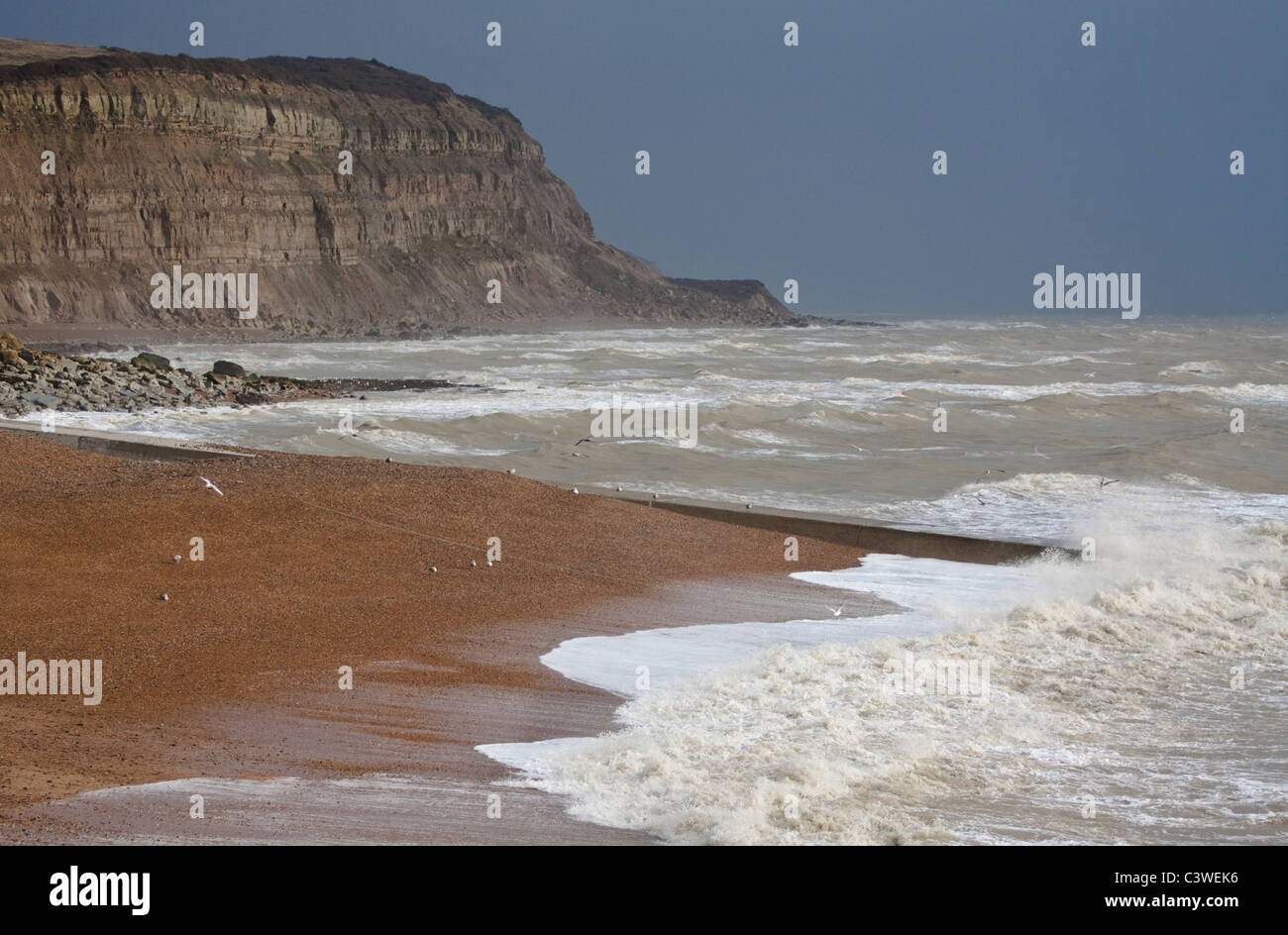 Cliffs and shoreline at Hastings; East Sussex Stock Photo - Alamy