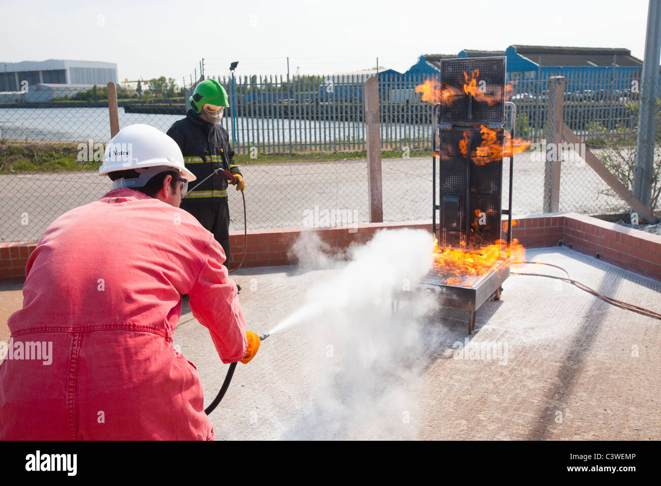 Powder fire extinguisher hi-res stock photography and images - Alamy