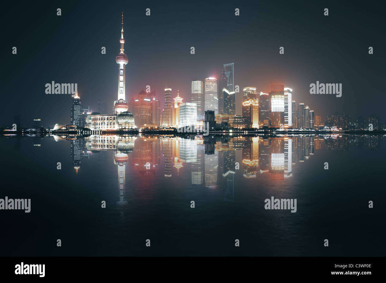 Night view of Shanghai, China Stock Photo - Alamy