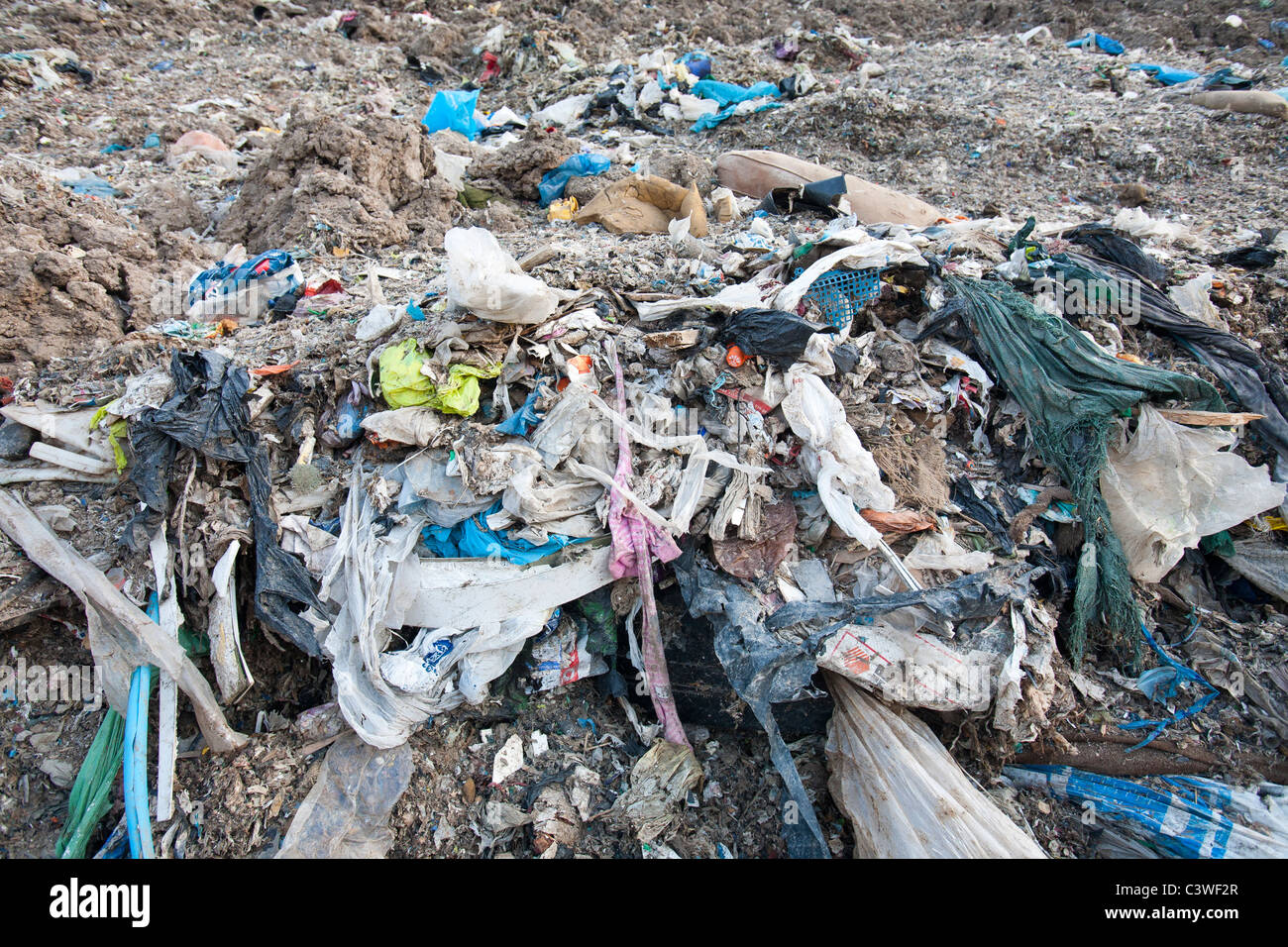 Plastic packaging waste landfill site hi-res stock photography and ...