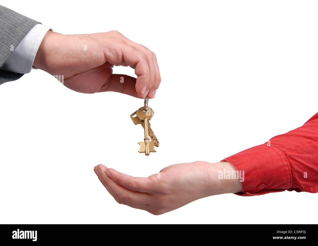 Businessman handing key success over hi-res stock photography and ...