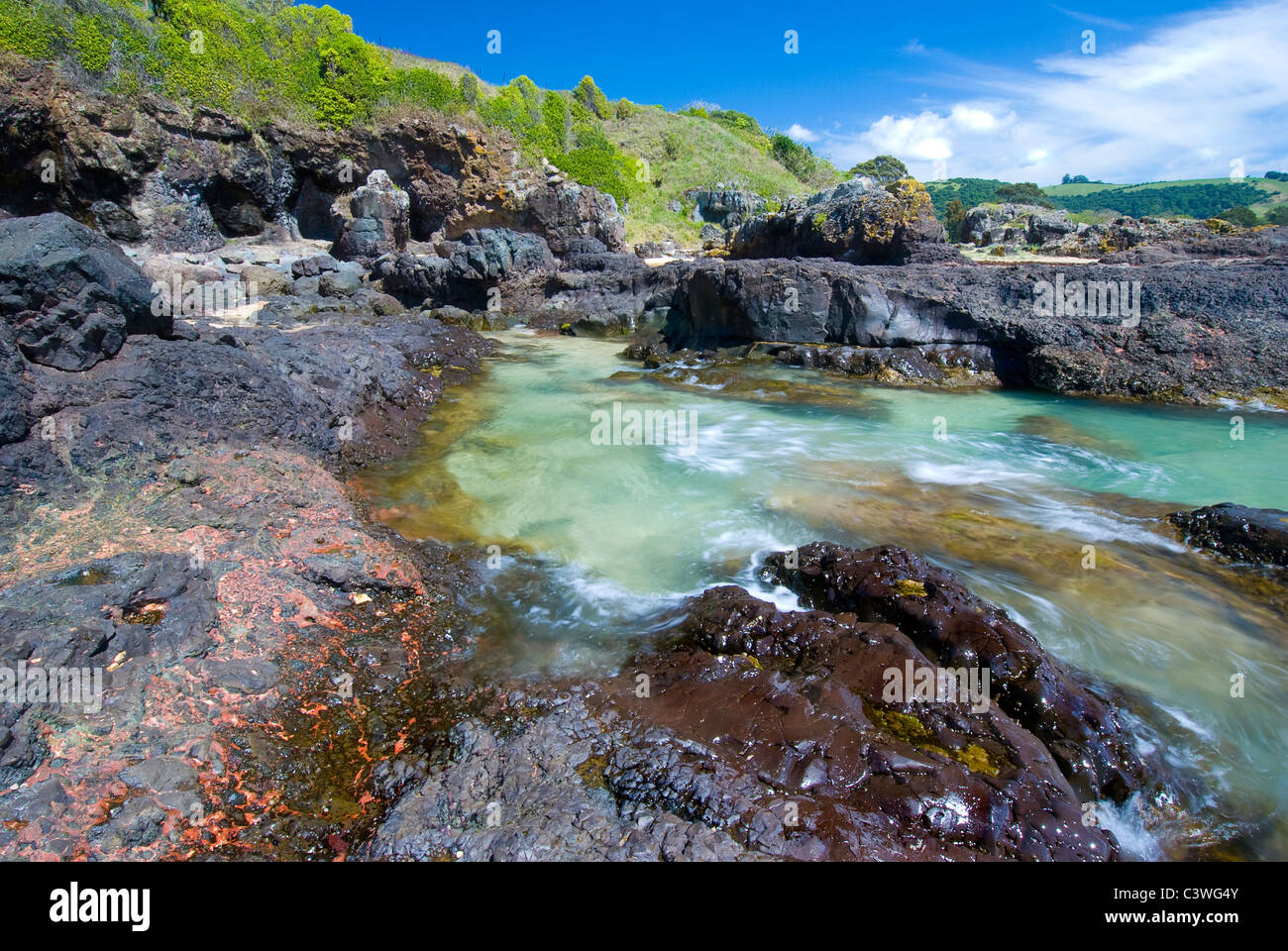 A rock pool on the Australian Coastline Stock Photo - Alamy