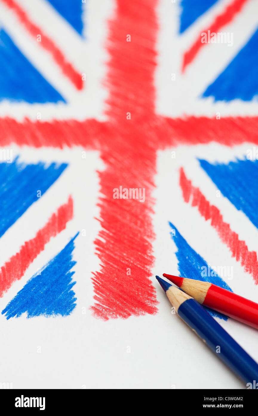 Drawing british union flag hi-res stock photography and images - Alamy