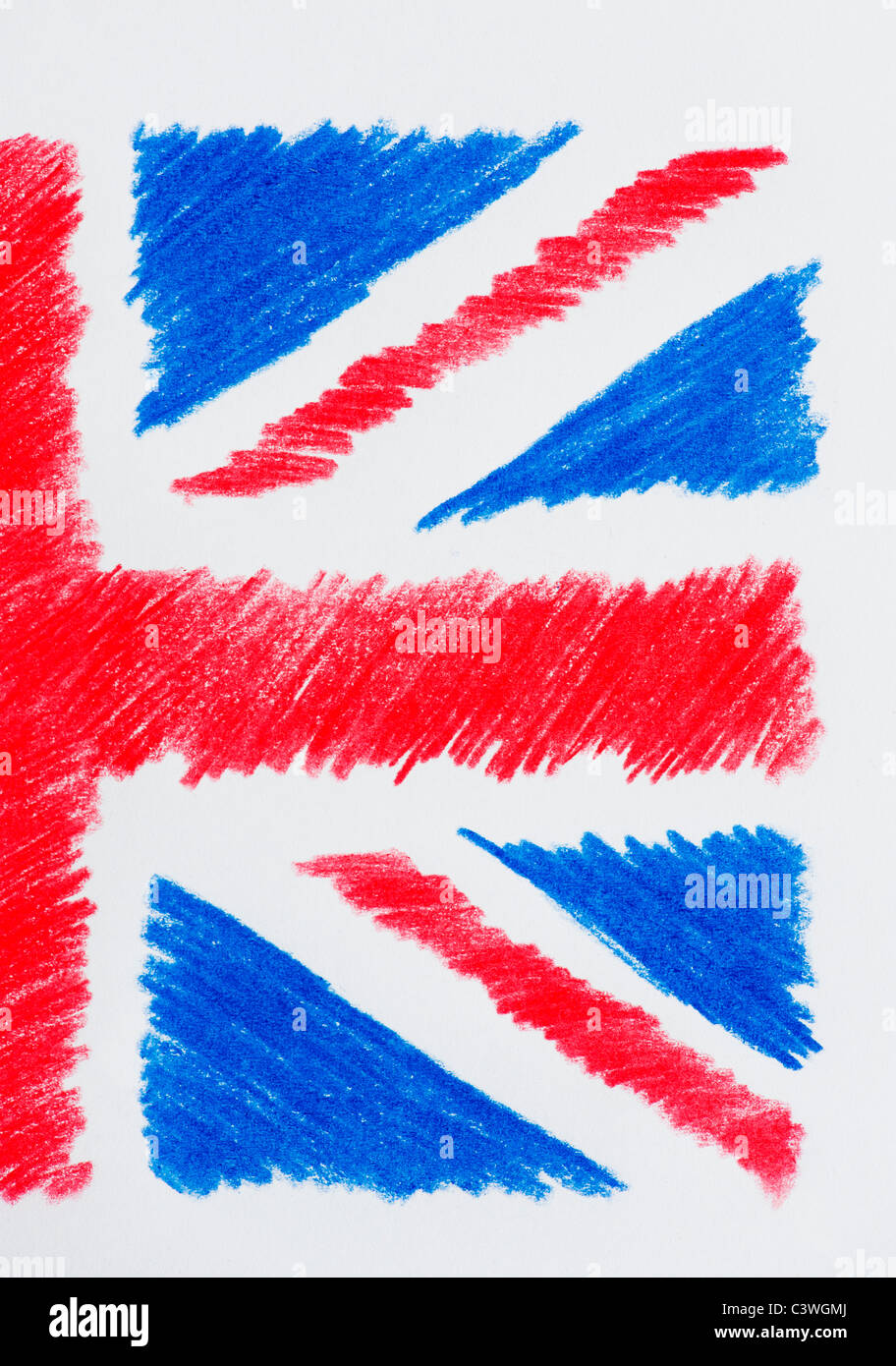 Drawing british flag union jack hi-res stock photography and images - Alamy