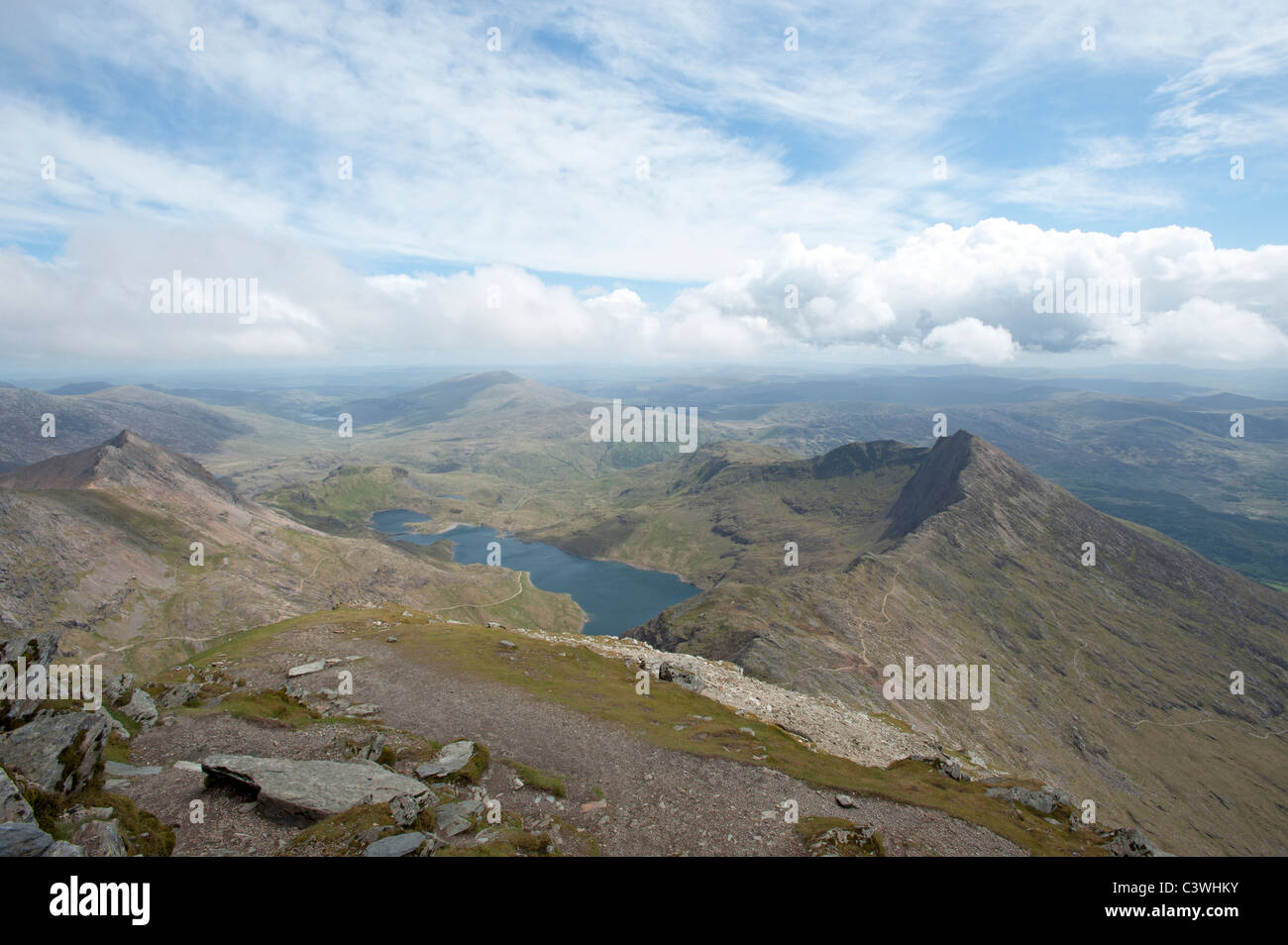 Summit of mount snowdon hi-res stock photography and images - Alamy