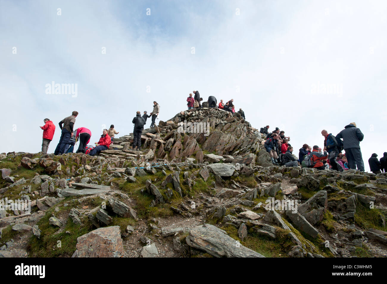 Summit of mount snowdon hi-res stock photography and images - Alamy