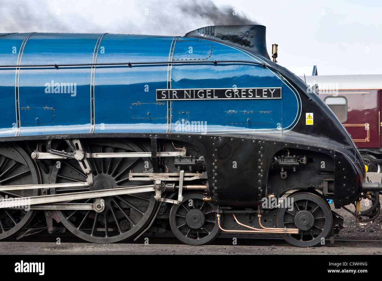 Steam locomotive, 60007 , Sir Nigel Gresley Stock Photo - Alamy