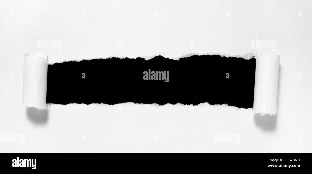Split paper Black and White Stock Photos & Images - Alamy