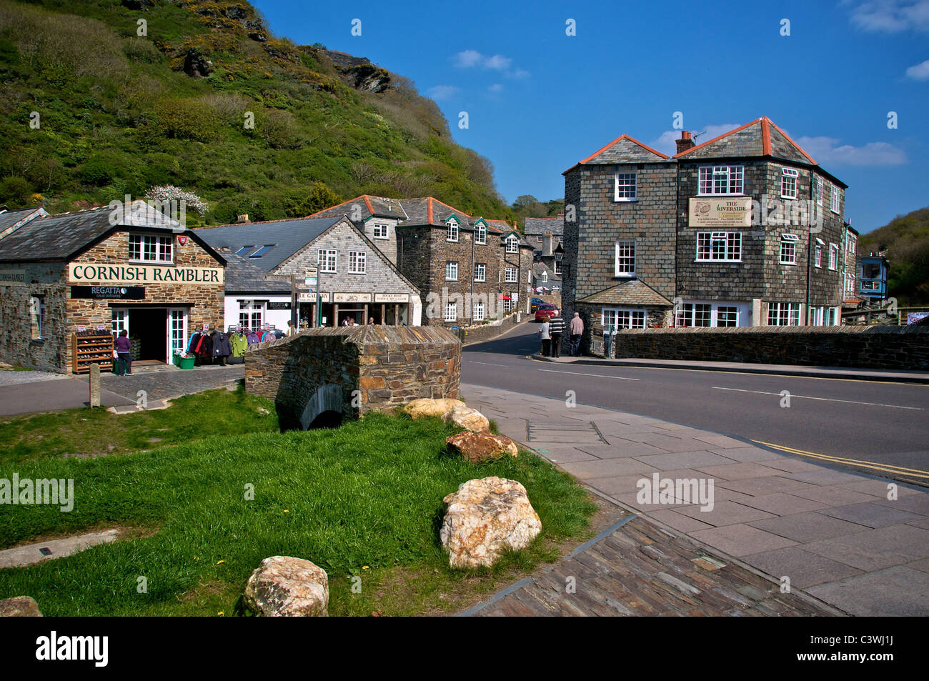 Boscastle Cornwall UK National Trust Stock Photo - Alamy