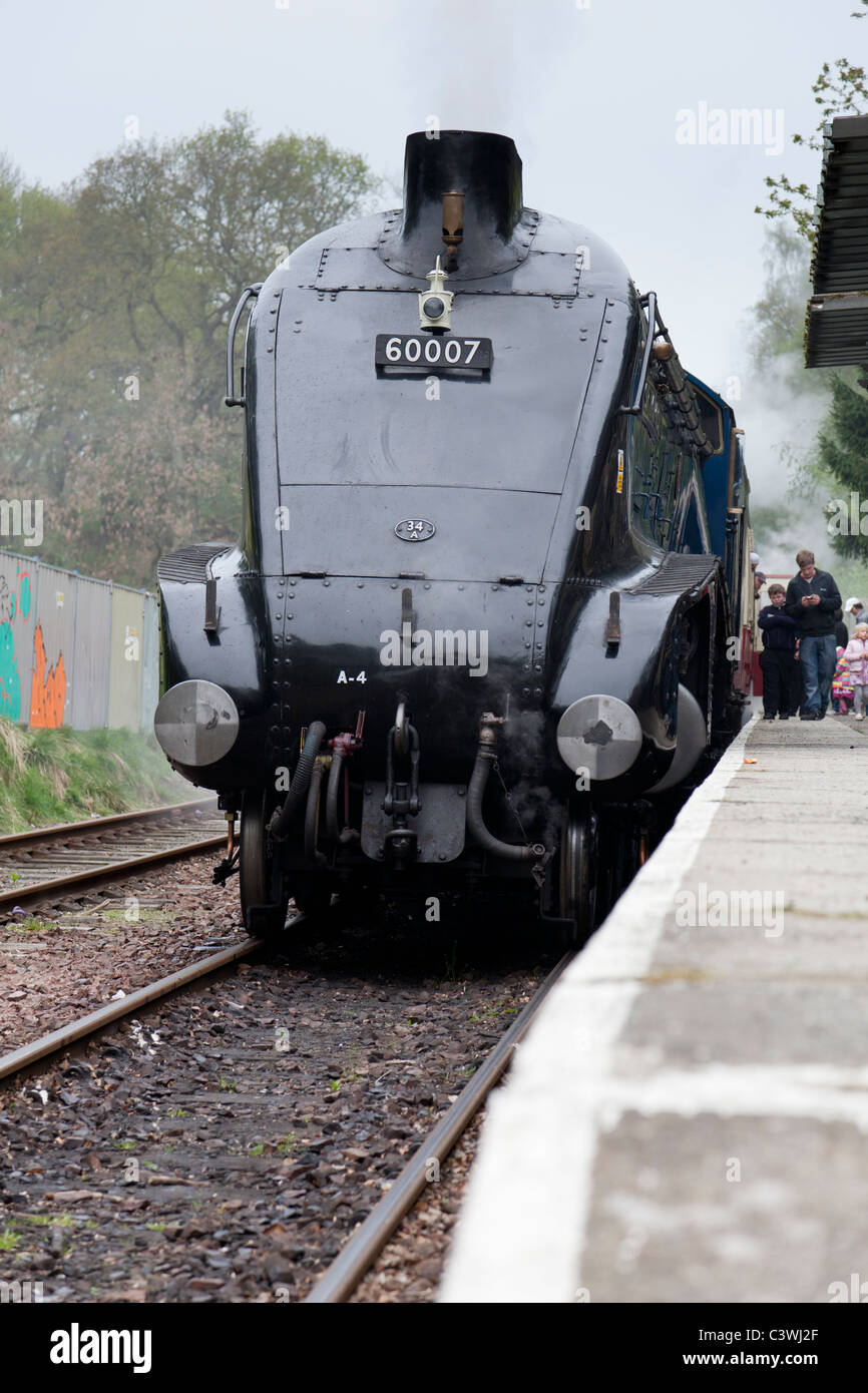 Steam locomotive, 60007 , Sir Nigel Gresley Stock Photo - Alamy