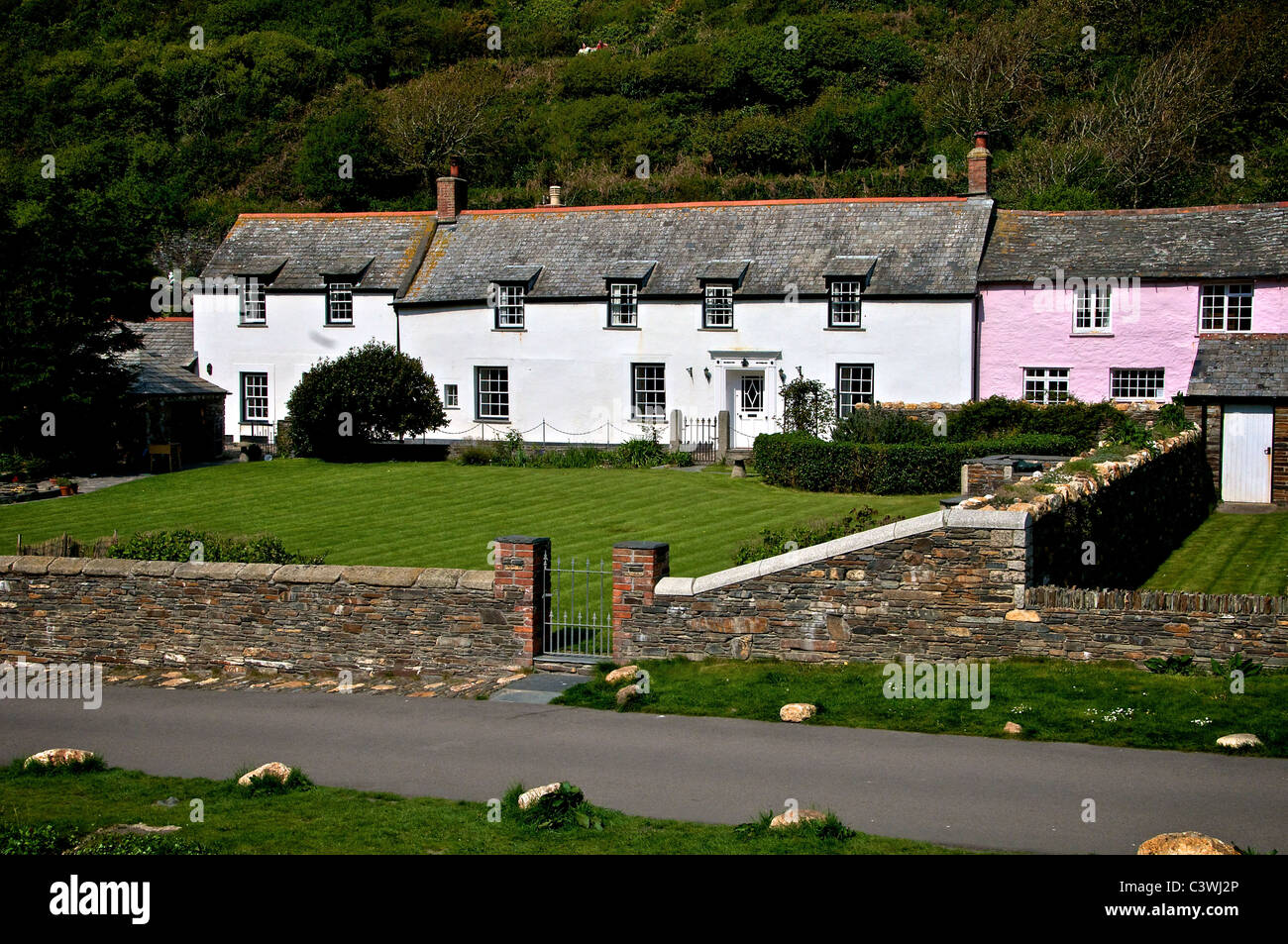 Boscastle Cornwall UK National Trust Stock Photo - Alamy