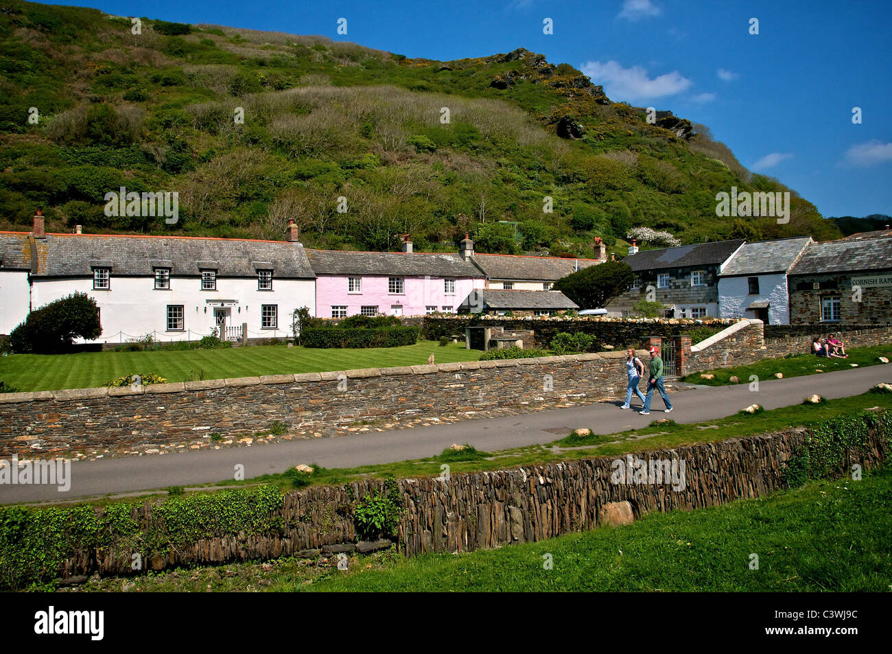 Boscastle Cornwall UK National Trust Stock Photo - Alamy