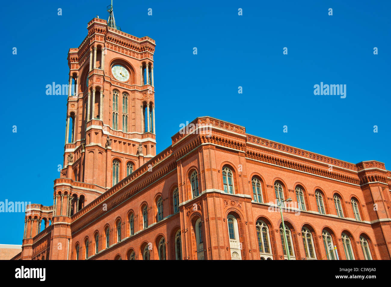 Tower of City Hall, Rotes Rathaus, Berlin, Alexanderplatz, Mitte ...