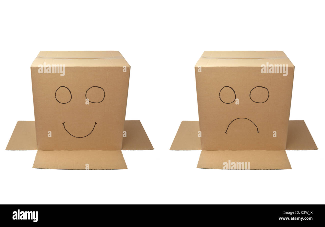 Sad face happy face painted hi-res stock photography and images - Alamy