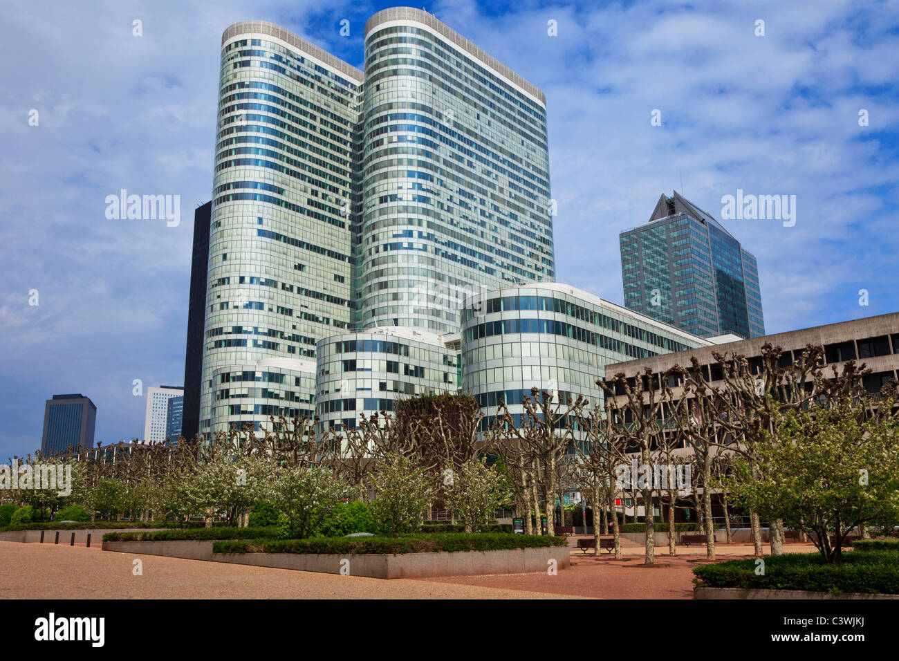 Skyscrapers in famous financial and business district of Paris - La ...