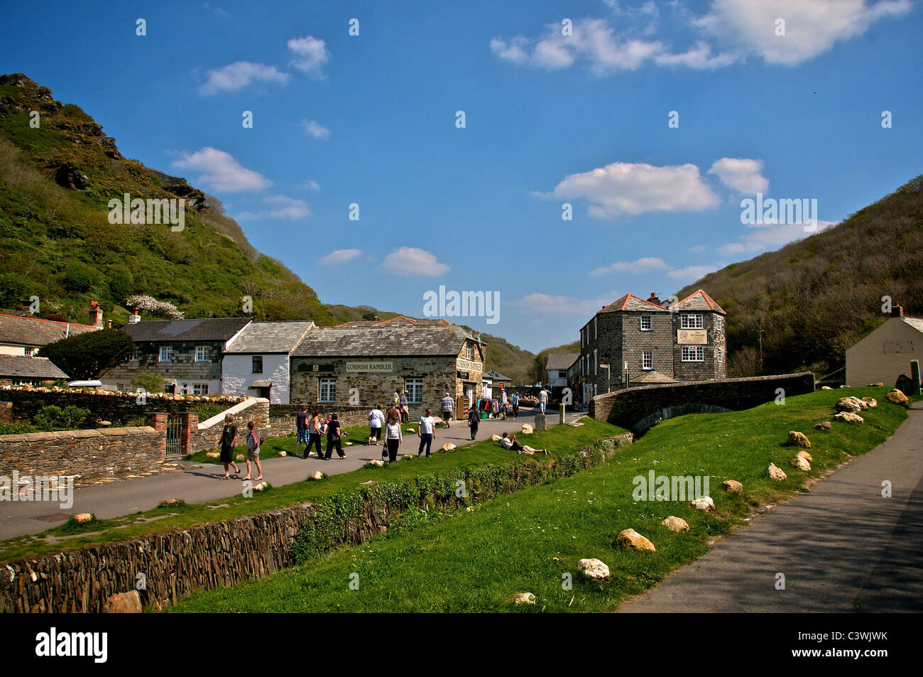 Boscastle Cornwall UK National Trust Stock Photo - Alamy