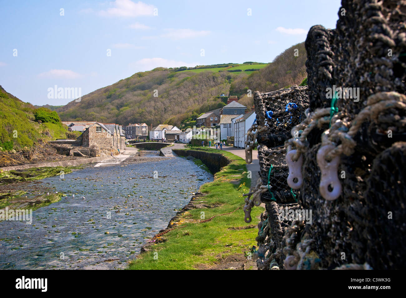 Boscastle Cornwall UK National Trust Harbor Harbour Stock Photo - Alamy