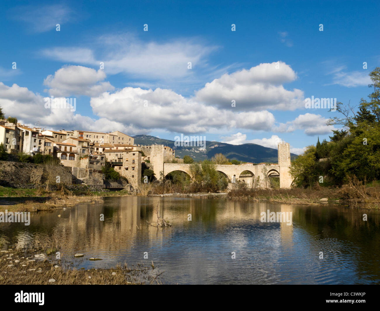 12th Century Romanesque Bride to the old medieval town of Besalu ...