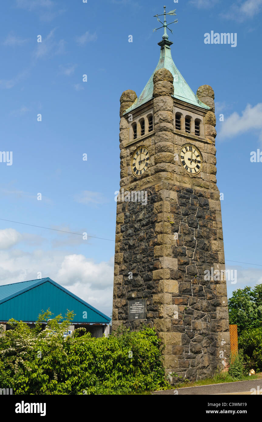 Clock tower in Crumlin built in memory of Arthur Packenham JP, 1897 ...